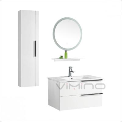 China White Bath Vanity Cabinet Modern Furniture Cabinet Cheap Lacquer Bathroom Vanity for sale