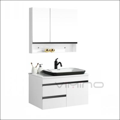China Small Bathroom Vanity Wall Mounted Modern Bathroom Cabinet With Mirror Cabinet for sale