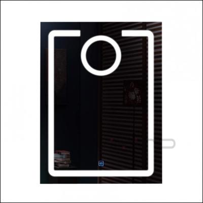 China Modern Bathroom Mirrors With LED Lights Illuminated Bathroom Mirror With Demister for sale