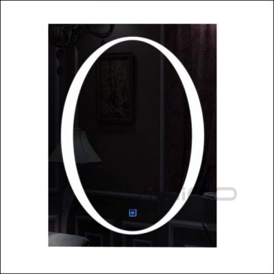 China LED Bulb Vanity Mirror Oval LED Mirror Makeup Mirror With Lights for sale