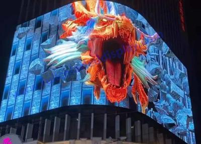Cina L'occhio nudo 3D ha condotto il video schermo di pubblicità sistema sincrono dell'angolo da 90 gradi in vendita