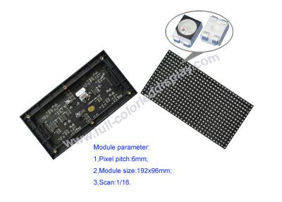 China O módulo conduzido única cor P6, cor completa conduziu o módulo IP43 exterior à venda