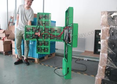 Cina L'alloggio d'acciaio ha condotto il tabellone all'aperto P10 IP65 per la visualizzazione della temperatura in vendita