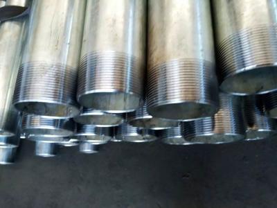 China Seamless GI Steel Pipes with threading and couplings for sale