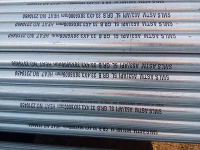 China A53GR.B galvanized carbon seamless tubes China exporter for sale
