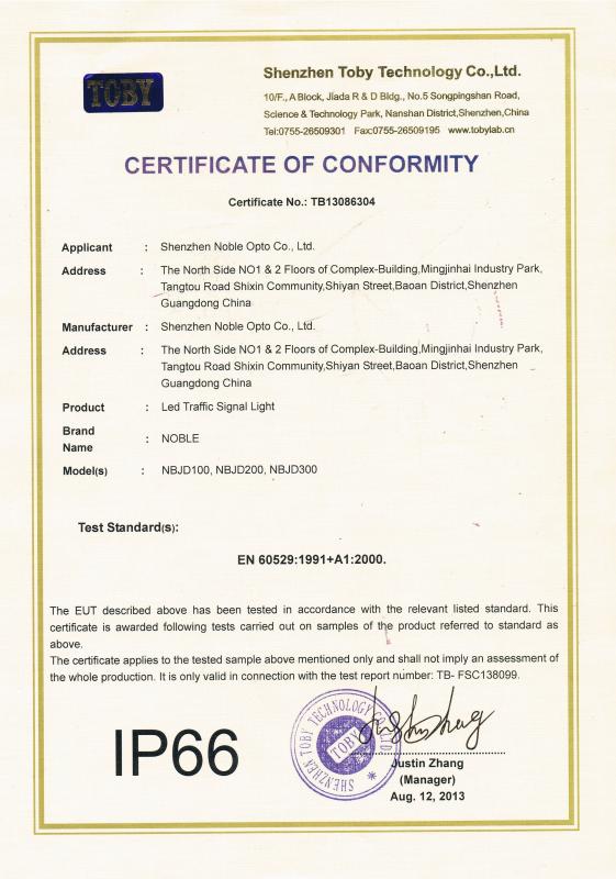 IP66 - Shenzhen Noble Opto Co., Ltd.