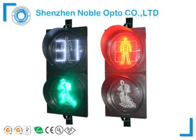 Cina PC di 300mm che alloggia i semafori autoalimentati solari con il temporizzatore di Coutdown in vendita