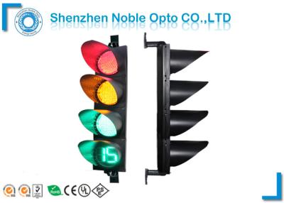 Cina Traffico d'avvertimento principale ambrato della palla piena rosso-chiaro/cifre 4Aspects conto alla rovescia due di verde in vendita