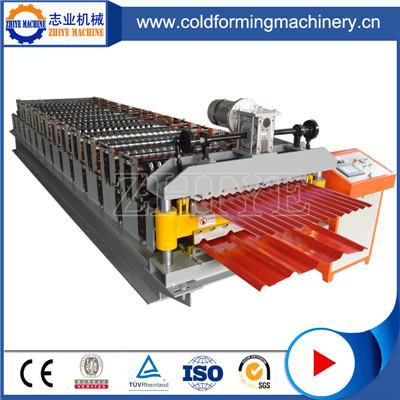 China High Quality Beautiful Design Blue Double Layer Roofing Sheet Roll Forming Machinery in China for sale