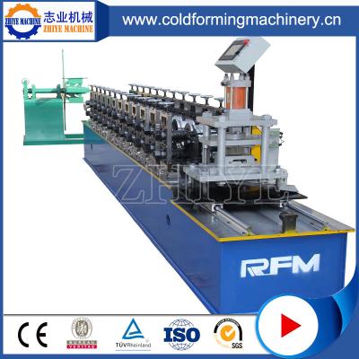 China High Efficiency Blue Metal Rolling Shutter Door Roll Forming Machine for sale
