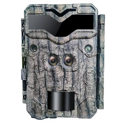 China KW698A hunting trail camera dual-lens 2-sensors scouting camera 4K game camera night vision for sale
