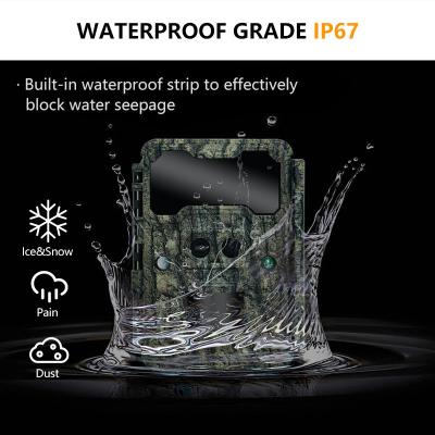 Китай Наружная охотничья камера KW696 с двойным объективом 30 Мп водонепроницаемость IP67 1080p ночное видение до 512 ГБ хранилища безсветовой следовой камера продается