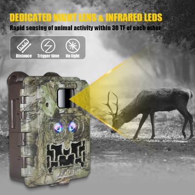 China Sales Promotion 39USD Dual lens/Dual sensor Wildlife Game Camera 30MP 1080P No-Glow 940nm With Day And Night Sensor for sale