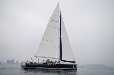 China High Speed Sailing Monohull Vessel 1027L Fuel Capacity Racing Monohull Sailboat for sale