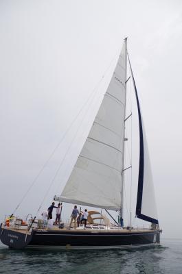 China Long Distance Fiberglass Sailing Monohull Luxury Interior Sailing Ship for sale