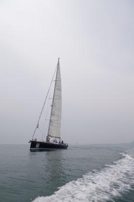 China 72ft Monohull Sailing Boat Fiberglass Main Structure PU Paint Finish Boat for sale