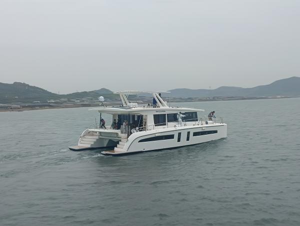 Quality Large Space Leisure Sailing Catamaran 55 Foot With Four Spacious Double Cabins for sale