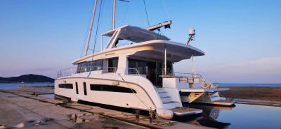 China Mazarin 55 Catamaran Sail Boat with 16.76m Length YANMAR Diesel Engines and Solar Panel System for sale