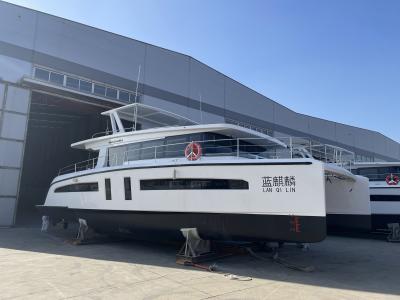China 55ft Catamaran Motor Yacht High Stability Wave Resistant Catamaran Offshore Boat for sale
