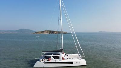 China High Performance Catamaran Sail Boat Custom Interior Luxury Sailing Boat for sale