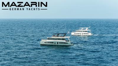 China Mazarin 55ft Hybrid Electric Catamaran Light Luxury Style Spacious Saloon Boat for sale