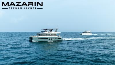 China 55ft Mazarin Electric Catamaran Yacht Vacuum Infusion Process Custom Built for sale