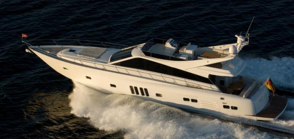 Quality 23.95m Length Overall Motor Monohull Fiberglass Craftsmanship Ocean Cruising Yacht for sale