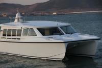 China Shallow Draft Catamaran Passenger Ferry Customizable Interior Sightseeing Ferry for sale