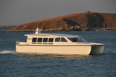 China Panoramic Windows Catamaran Ferry 17M Transport Passenger Ferry Boats for sale