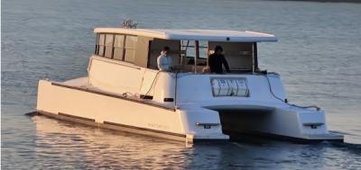 China Low Noise 14M Electric Ferry Catamaran High Efficiency Tour Vessel for sale
