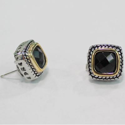 China (E-23) Black Onyx Stud Earrings Designer jewelry for Womens girls friend fashion jewelry for sale