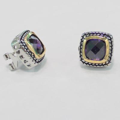 China E-26) Amethyst Stud Earrings Designer jewelry for Womens girls friend fashion jewelry for sale