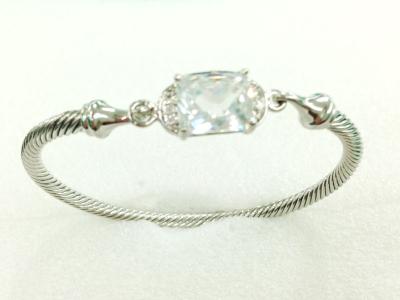 China (B-103)Petite Wheaton Bracelet with White Topaz stone and Classic Bracelets For Women for sale