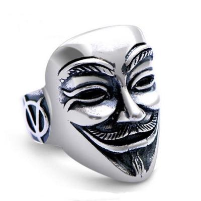 China 925 Sterling Silver Ring Mask Design Men Ring (055677 ) for sale