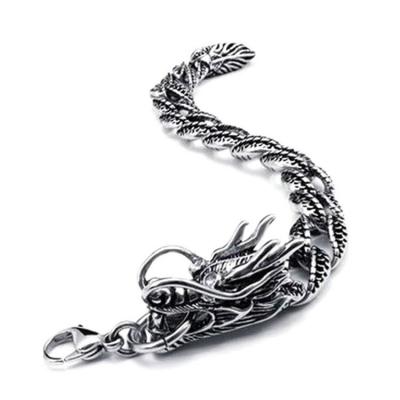 China Titanium Stainless Steel Dragon Men's Bracelet Gothic Style (JCE133) for sale