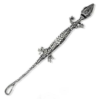 China Men's Titanium Stainless Steel Bracelet Lizard Animal Style 8.5 Inches (JCE273) for sale