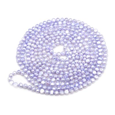 China Purple 7-8mm Freshwater Cultured Baroque Shape Pearls Necklace (FN08285PURPLE) for sale