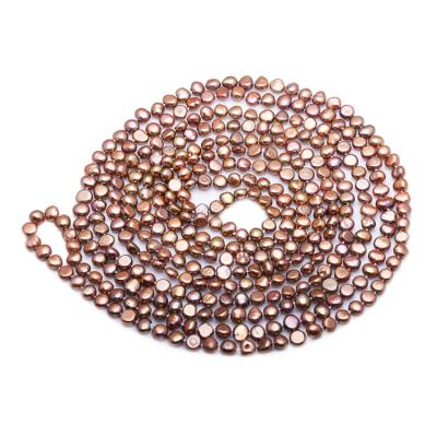 China Chocolate 7-8mm Freshwater Cultured Baroque Shape Pearls Necklace 100 Inches (FN08282BROWN) for sale