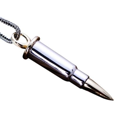 China Sterling Silver Men Necklace with Pendant and Wheat Chain(XH052884W) for sale