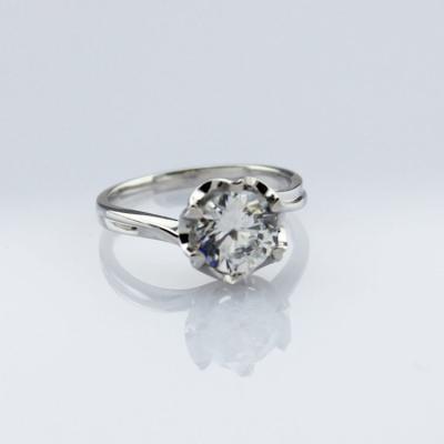 China 925 Sterling Silver Women Engagement CZ Diamond Ring  (F38) for sale