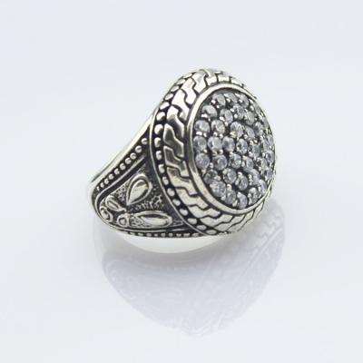 China Designer Jewelry 925 Sterling Silver Ring with Cubic Zircon(R39) for sale
