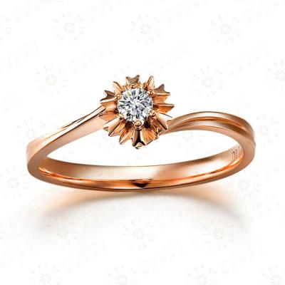 China High Quality 18K Rose Gold Diamonds Engagement Ring for Women (GDR002) for sale