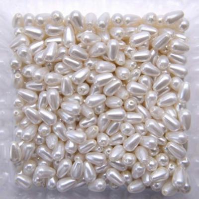 China High Quality ABS Plastic Bead 6mmx10mm Drop Imitation Pearl for  DIY Handiwork for sale