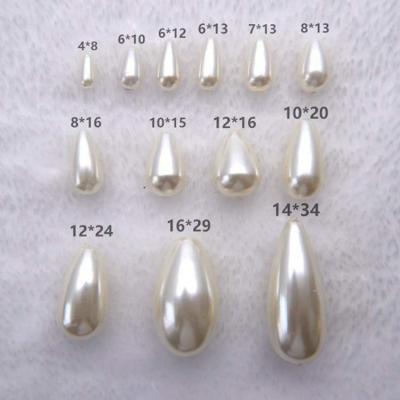 China High Quality DIY Handmade  ABS Plastic Drop  White  Imitation Pearl Beads for sale