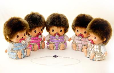 Cina La Banca sveglia portatile universale blu manuale di potere, Diamante Monchhichi in vendita