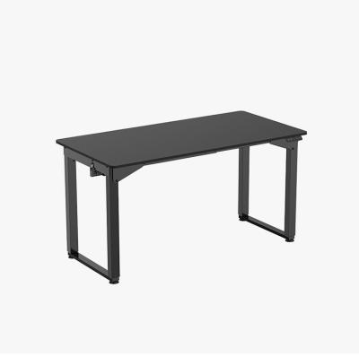 China Zit-en-stand kantoor tafel elektrisch naar boven lift bureau Custom Dual Motor gekleurde metalen frame 25 mm/s snelheid Te koop