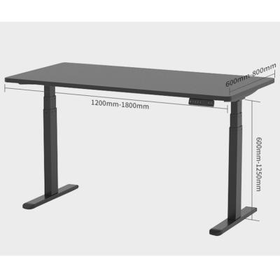 Cina Dispositivo di altezza regolabile scrivania elettrica in piedi personalizzata con doppio motore Smart Desk per commercio in vendita
