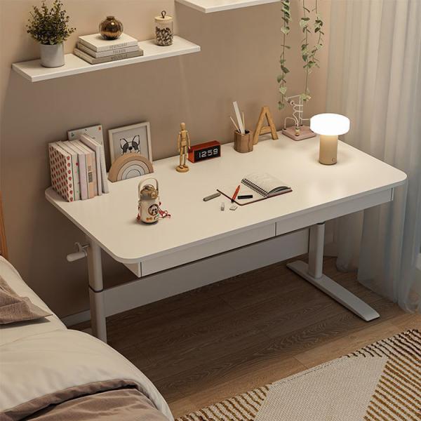 Quality Height Adjustable Coffee Table with Storage White Wooden Manual Computer Gaming for sale