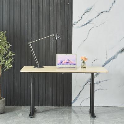 China Office Dual Motor Electric Sit Stand Desk met modern ontwerp en aangepaste houten korrels Te koop