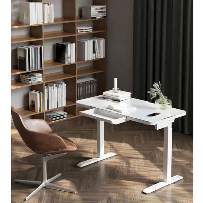 Cina Modern Electric Height Adjustable Desk for Home Office 710 mm Piccolo supporto per computer in vetro in vendita